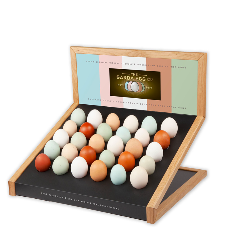 Wooden display stand - The Garda Egg CO