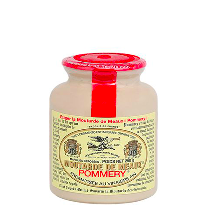 Meaux Pommery Grain Mustard Plastic Cup 250g - Moutarde De Meaux